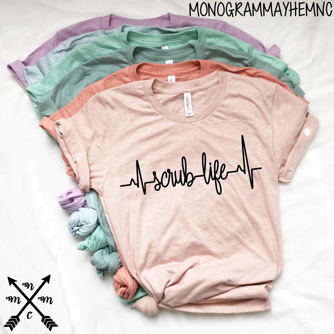 Scrub Life Womens Shirt Nurse Surgical Tech CNA RN LPN Mens - Etsy