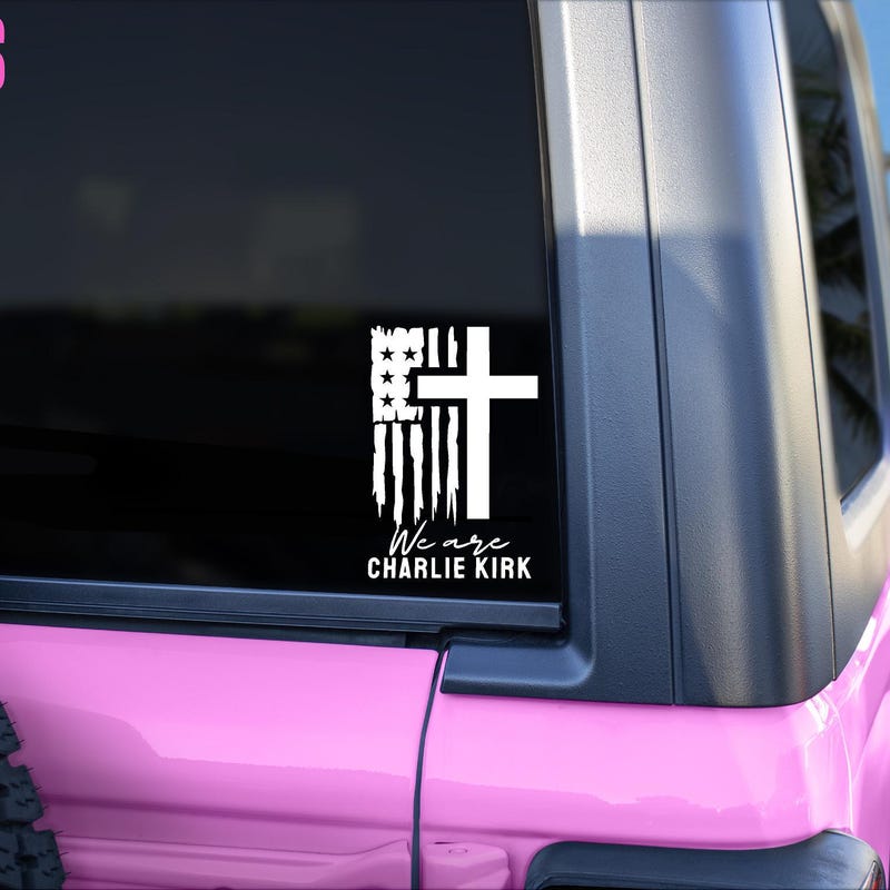 Charlie Kirk Car Decal - Etsy