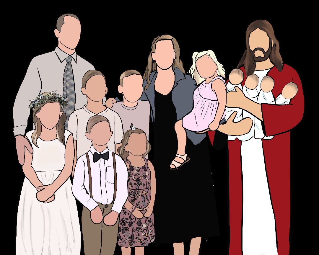 Custom Faceless Portrait, Faceless Portrait Print, Custom Portrait ...