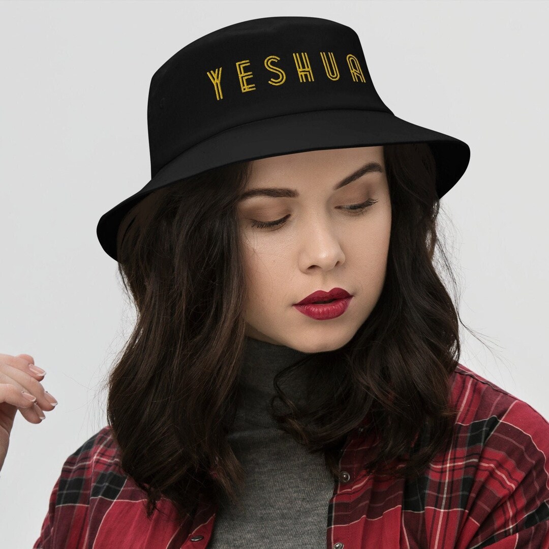 Yeshua Embroidered Bucket Hat - Etsy