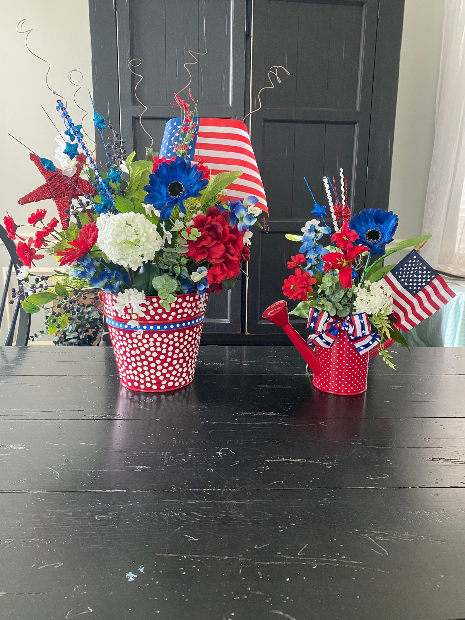 Patriotic Flower Arrangement - Etsy