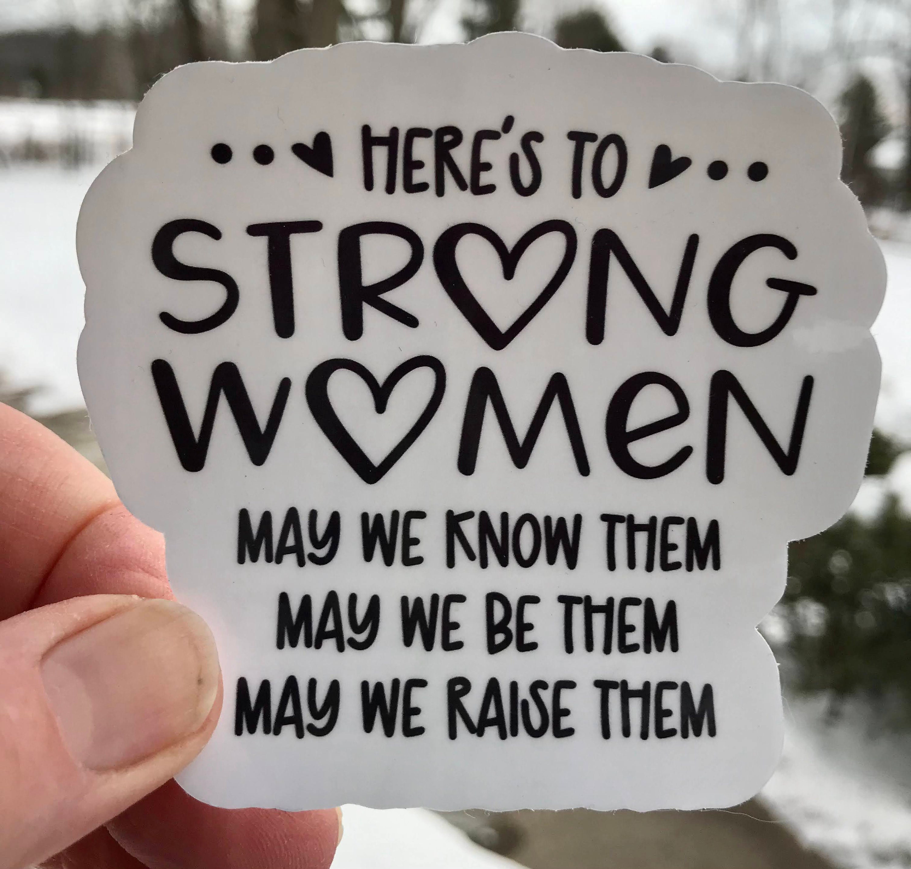 Strong Women Sticker/decal Laminated UV Safe - Etsy