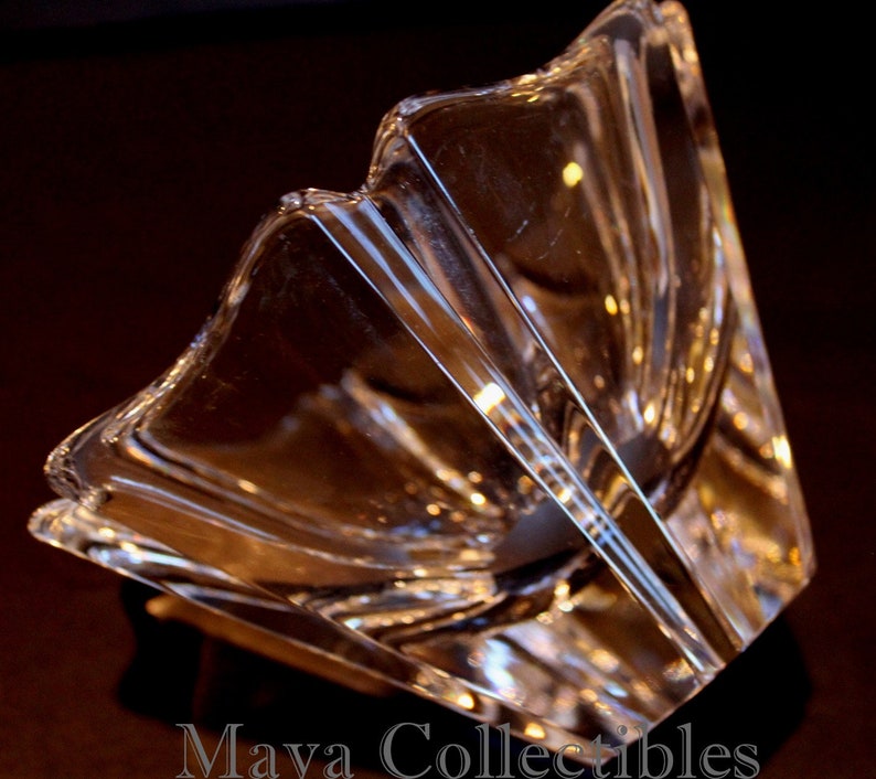 Orrefors Orion Mini Bowl Sweden Crystal Lars Hellsten Design Signed - Etsy