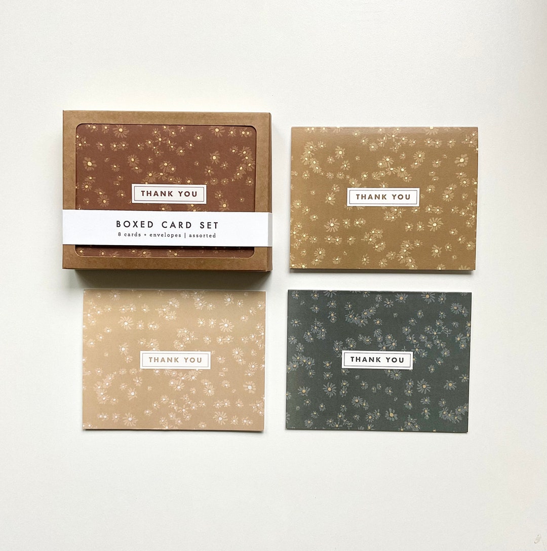 THANK YOU ASSORTED Card Set - Etsy