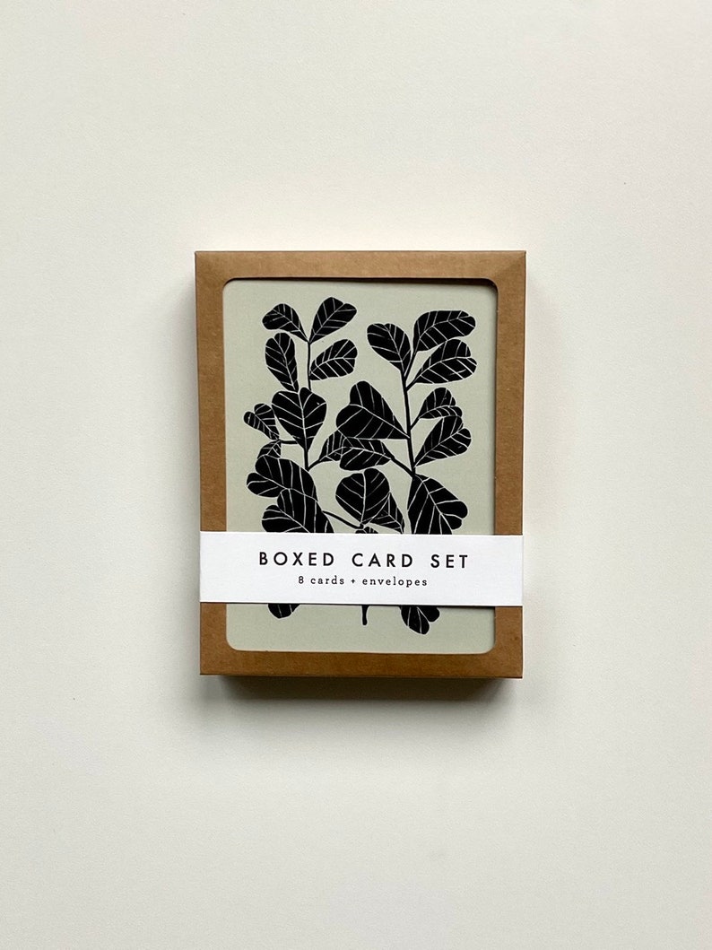FIDDLE FIG Boxed Card Set - Etsy