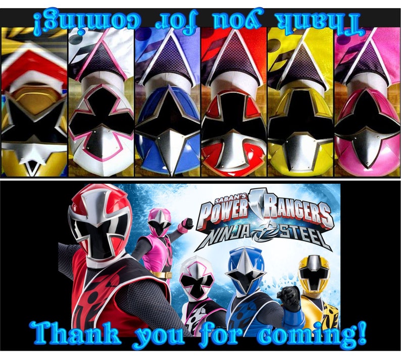 Power Rangers Candy Bag Topper Decorative Printable Favor | Etsy