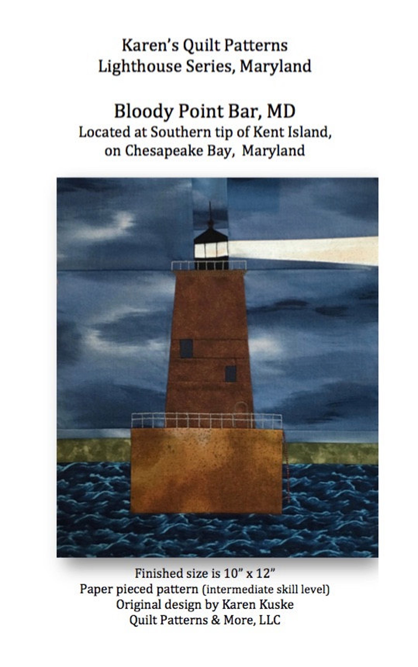 Bloody Point Bar, MD Lighthouse Quilt Pattern - Etsy