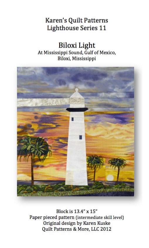 Biloxi MS Lighthouse Quilt Pattern - Etsy
