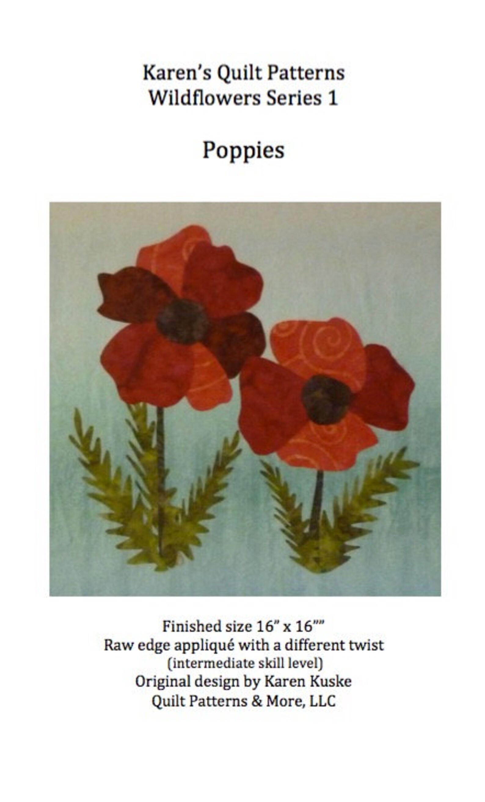 Poppies Quilt Pattern - Etsy