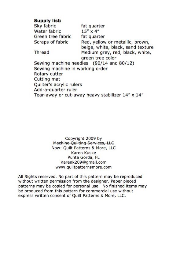 Whitefish Point, MI Lighthouse Quilt Pattern - Etsy