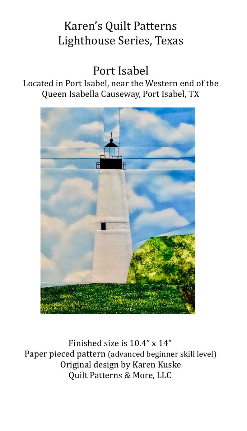 Port Isabel, TX Lighthouse Quilt Pattern - Etsy