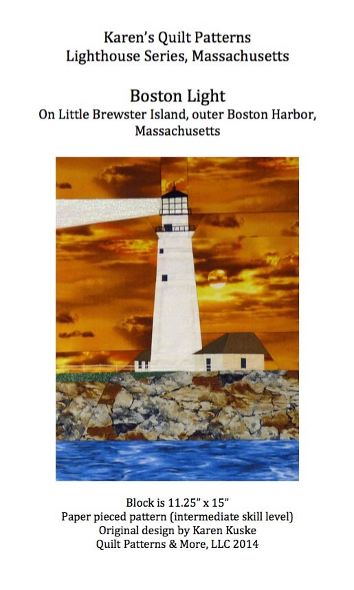 Boston, MA Lighthouse Quilt Pattern - Etsy