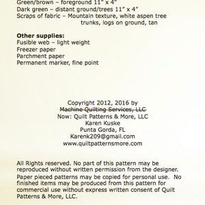 Aspen Trees Quilt Pattern - Etsy