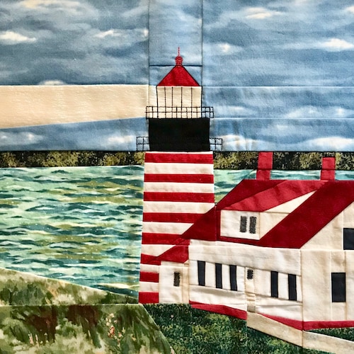 Pemaquid Point ME Lighthouse Quilt Pattern - Etsy