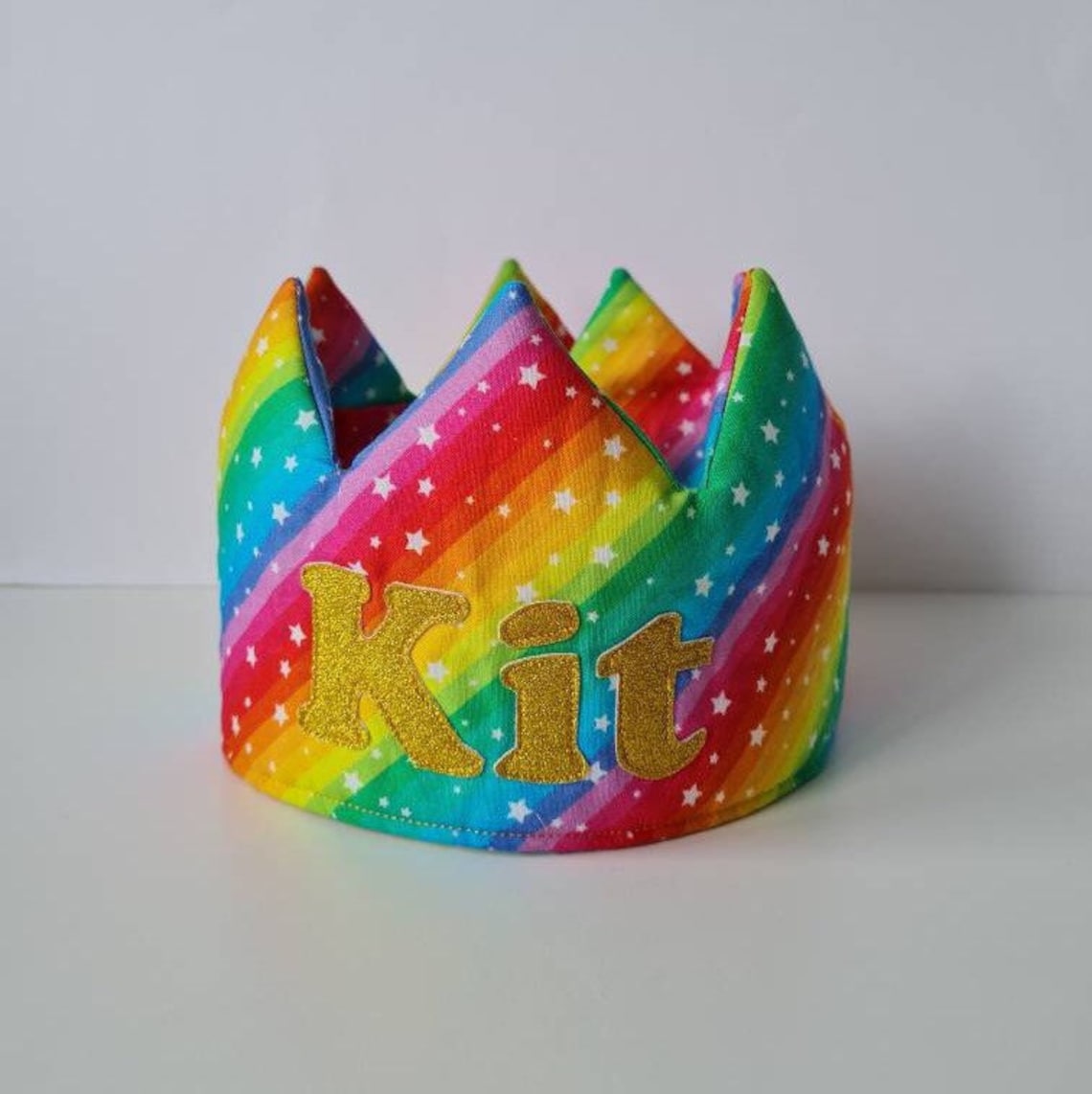 Rainbow Birthday Crown / Rainbow Party Hat / Reusable Birthday - Etsy UK