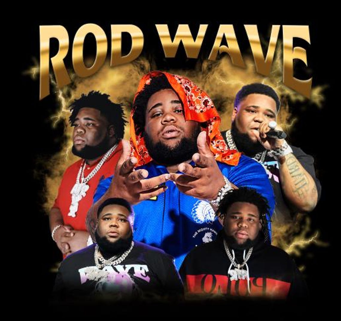 Rod Wave Shirt, Rod Wave Tee, Bootleg Rod Wave Graphic Tee, Concert ...