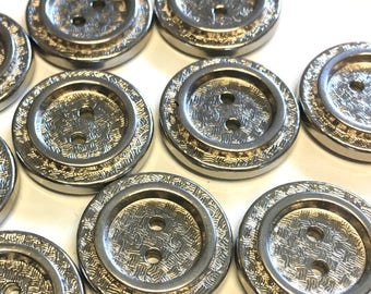 Silver Coat Buttons | Etsy