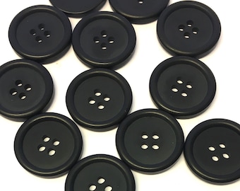 Black buttons | Etsy