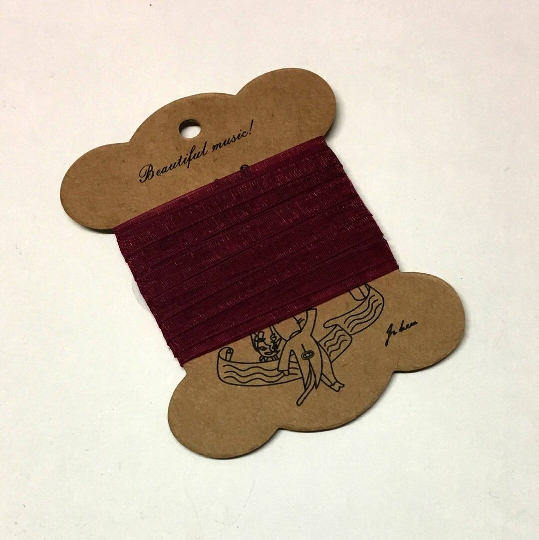 5M, Plum Organza Ribbon, Burgundy Ribbon, Plum Ribbon, 7mm Ribbon ...