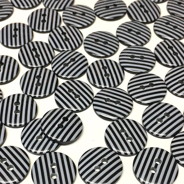 Striped Buttons - Etsy