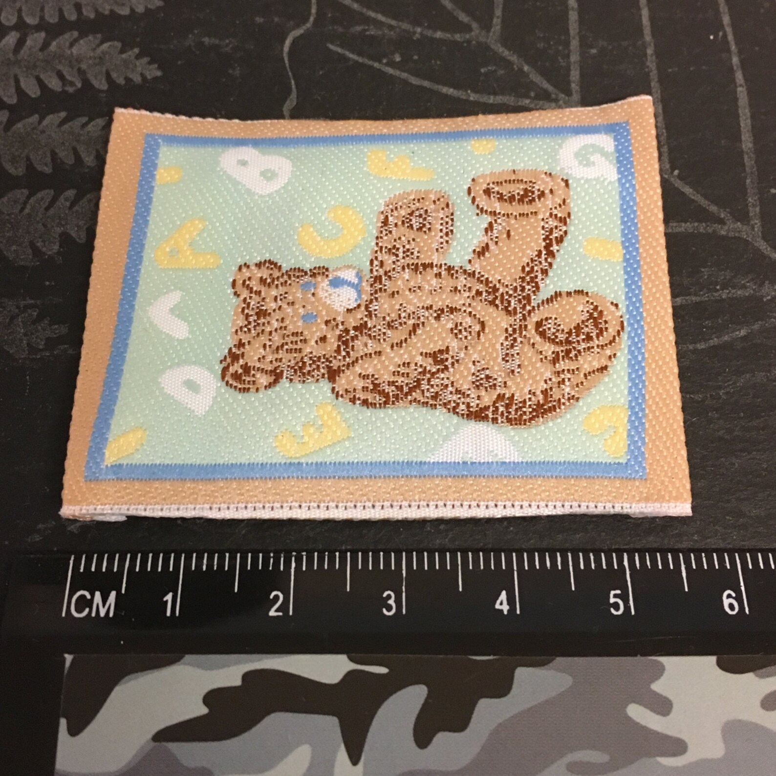 2 Woven Teddy Patches Teddy Appliques Abc Appliques Sew on - Etsy UK