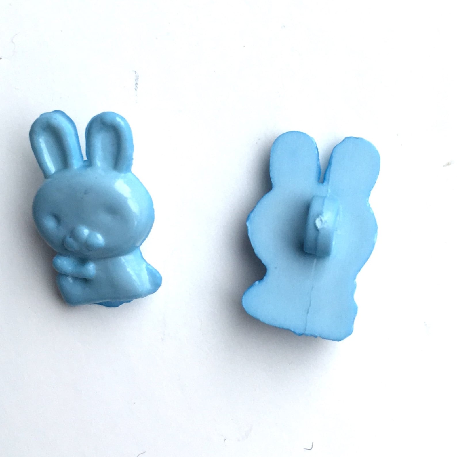 10 Blue Bunny Buttons Rabbit Buttons Baby Buttons Easter - Etsy