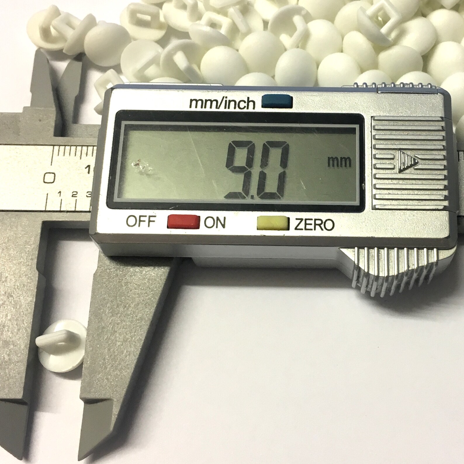 20 Tiny White Buttons White Buttons 9mm Buttons Dome - Etsy