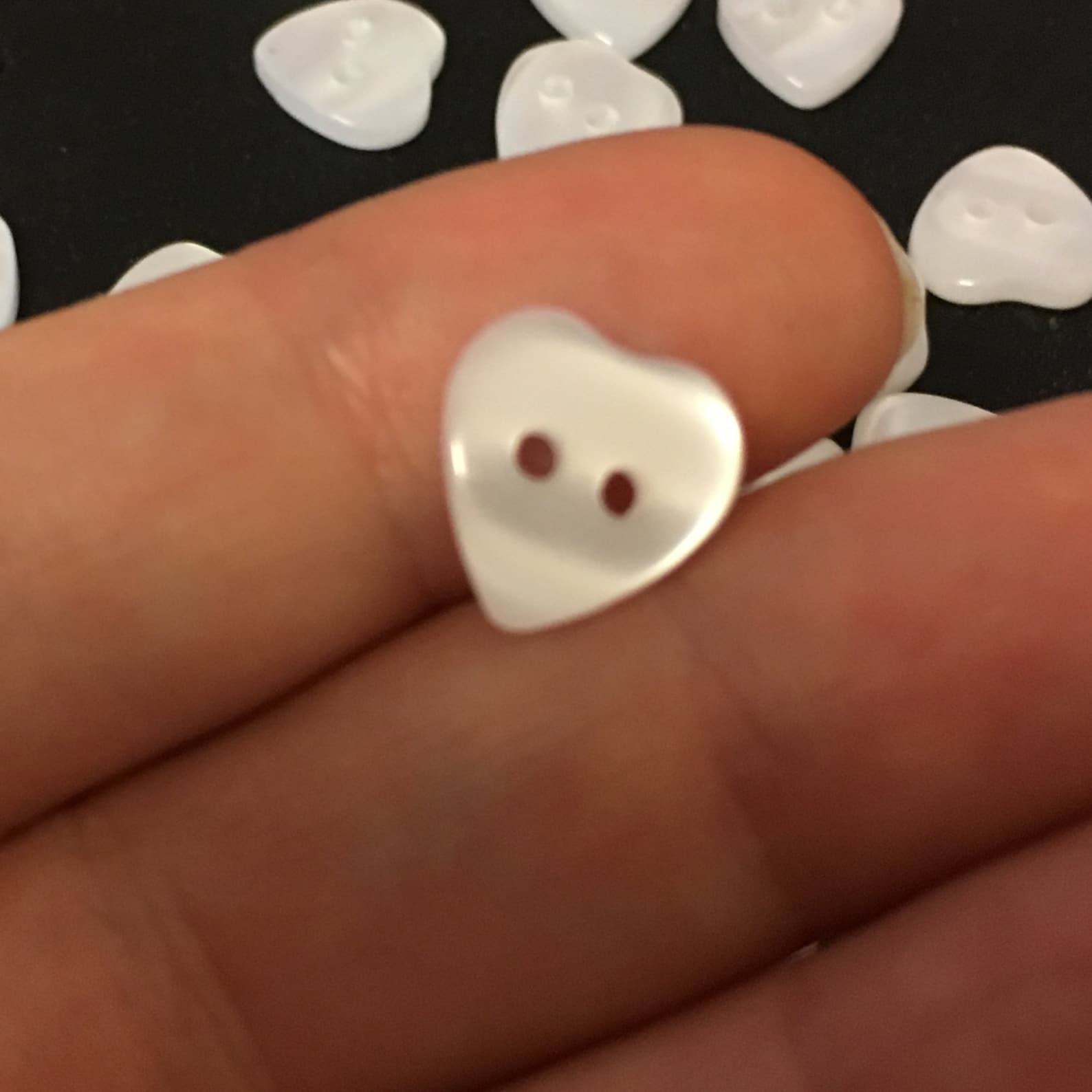 10 White Heart Buttons Heart Shaped Buttons Small Buttons - Etsy UK