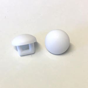 20, Tiny White Buttons, White Buttons, 9mm Buttons, Dome Buttons ...