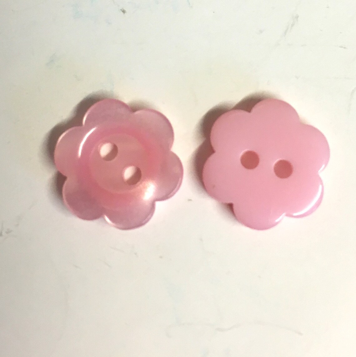 10 Pink Flower Buttons Flower Shaped Buttons 12mm Buttons - Etsy UK