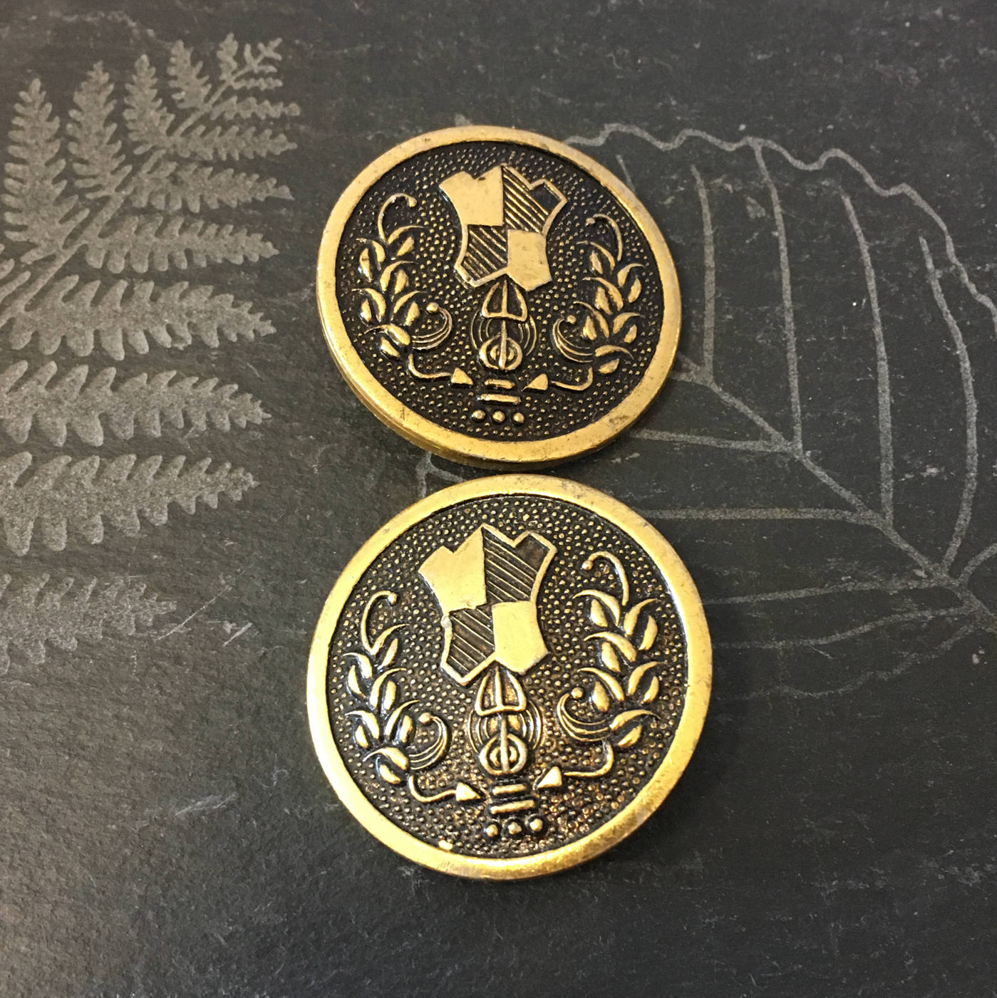 5 38mm Huge Gold Decorative Metal Buttons Gold Metal Buttons - Etsy UK