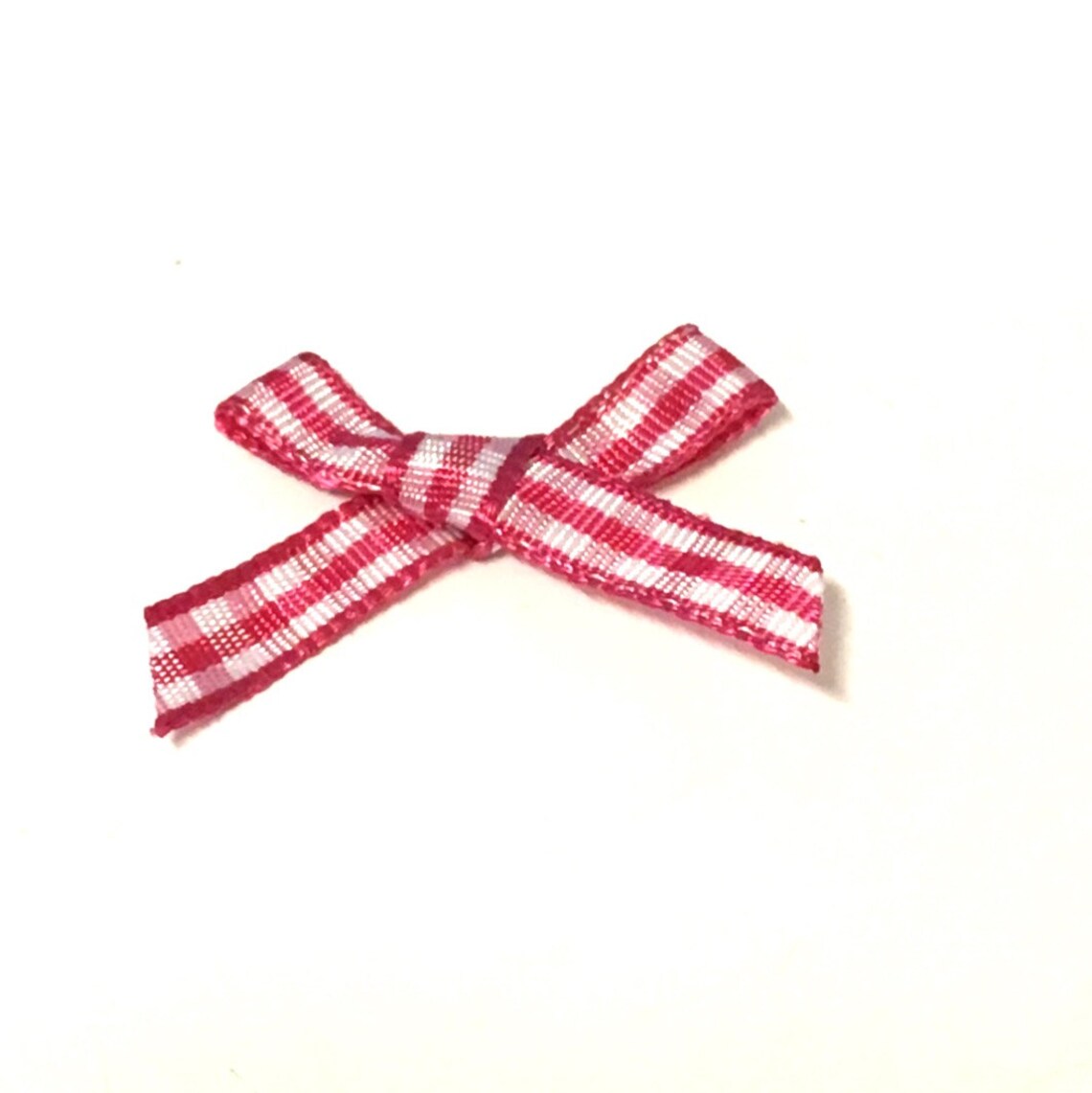10 Hot Pink Gingham Bows Hot Pink Check Bows Pink Plaid - Etsy