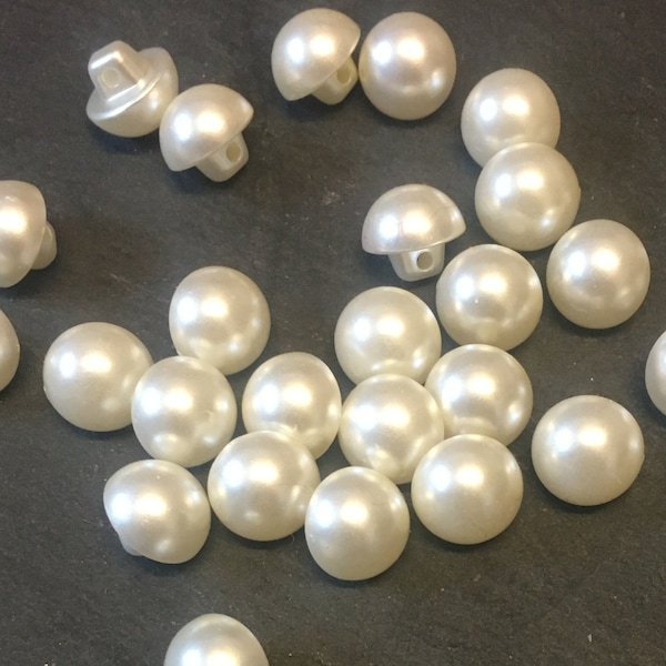 White Buttons - Etsy