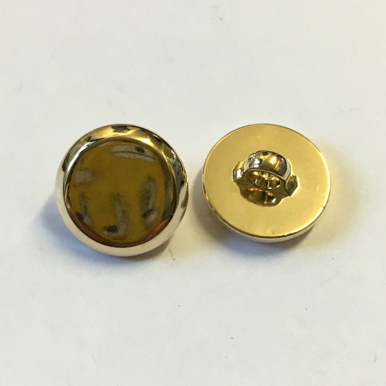 10 X Shiny Gold Metallic Buttons Gold Plastic Buttons - Etsy
