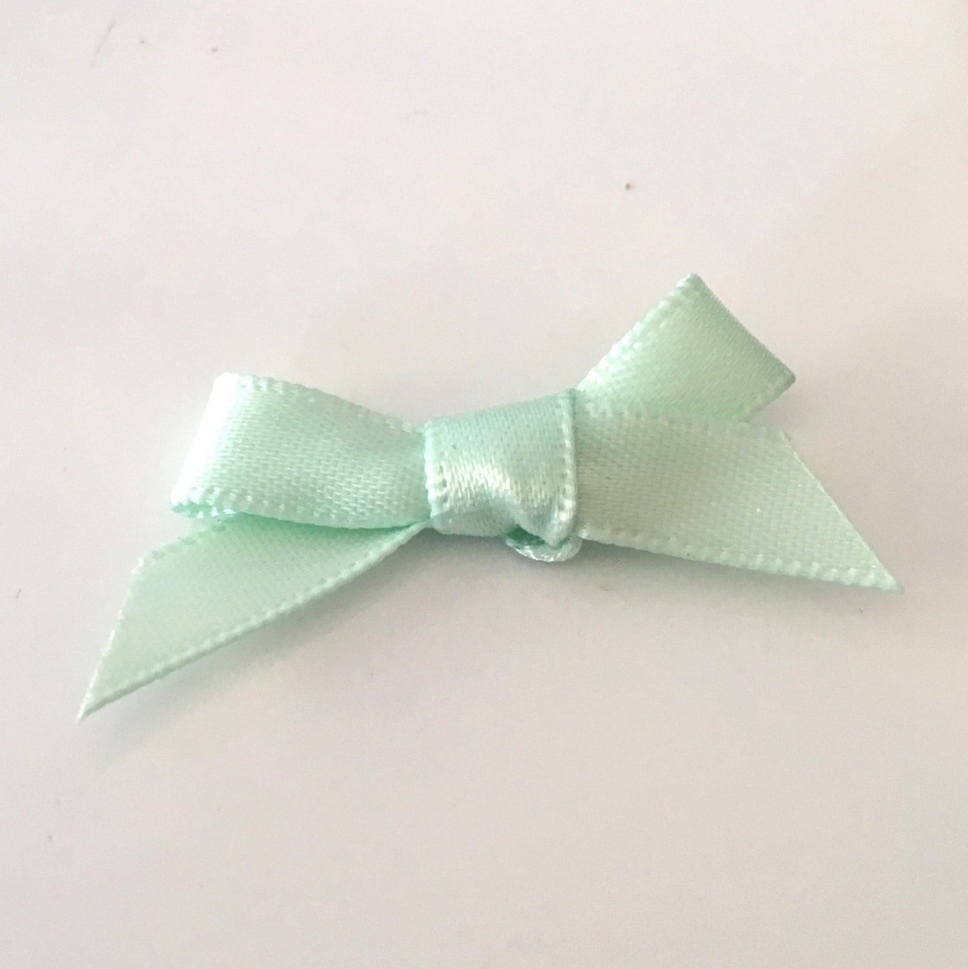 20 satin ribbon bows green ribbon bows mint ribbon bows | Etsy
