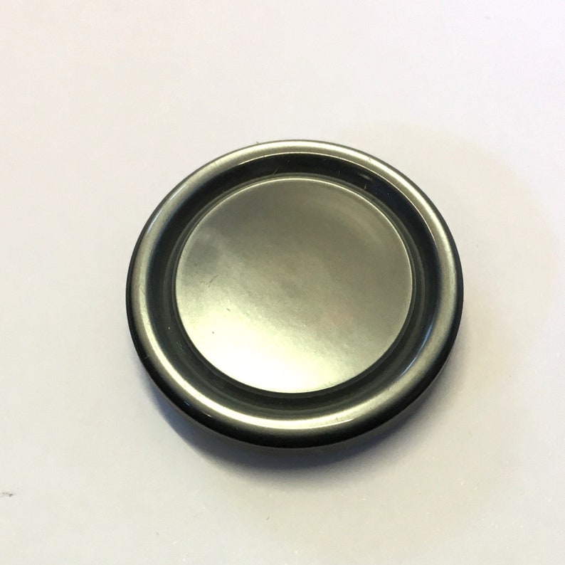 5 x 32mm opalescent grey large shank buttons grey shimmer | Etsy