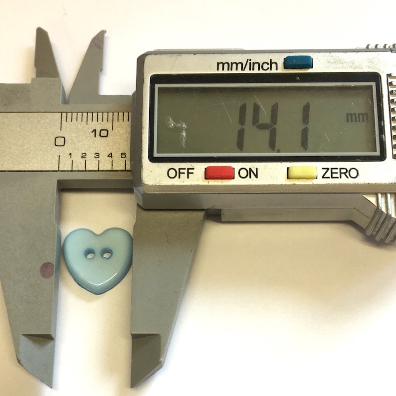 10 Blue Heart Buttons Blue Buttons Heart Shaped Buttons - Etsy