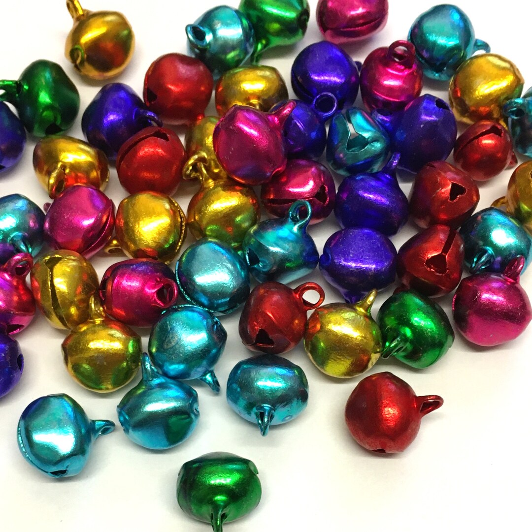 Mixed Color Jingle Bells: Christmas Craft Charms (25pc) - Etsy