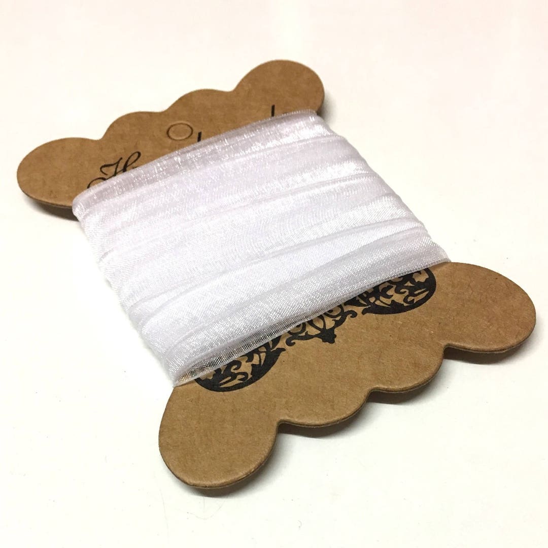 White Organza Ribbon: Sheer Nylon Craft Ribbon (5M, 10mm) - Etsy