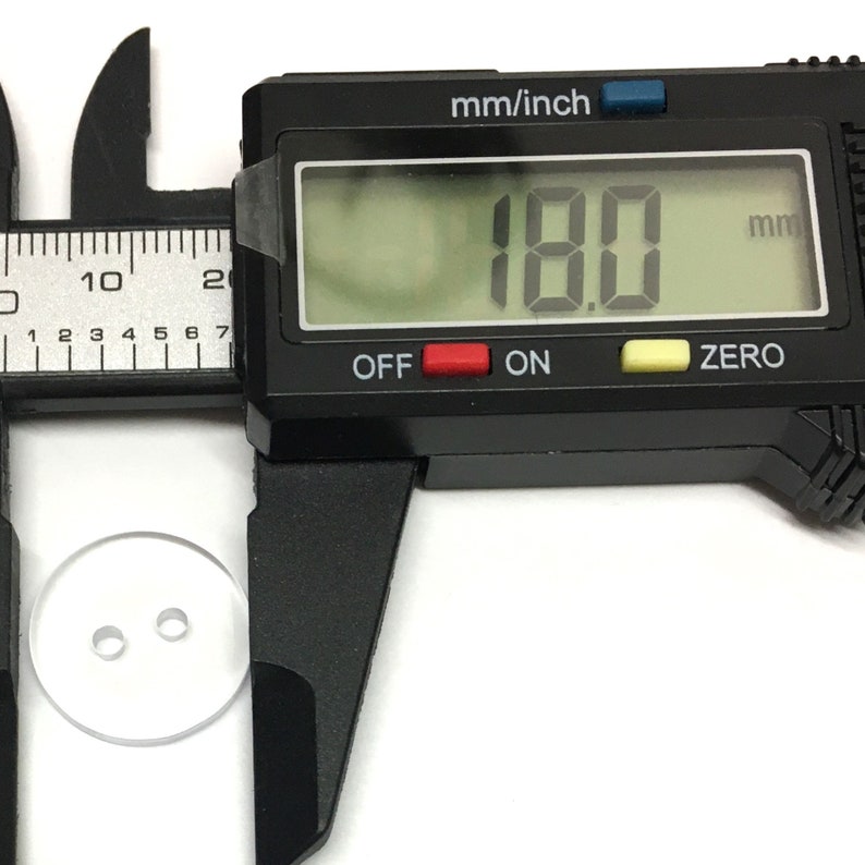 10 18mm 28L Clear Transparent Buttons Clear Buttons See - Etsy