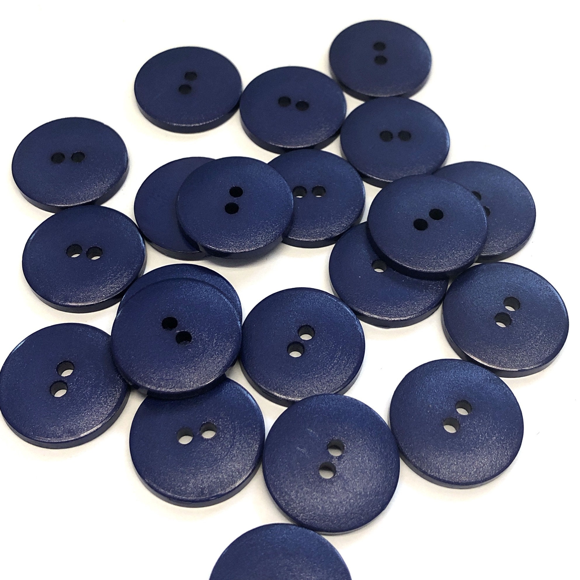 10 19mm 30L botones azules reales botones azul oscuro | Etsy