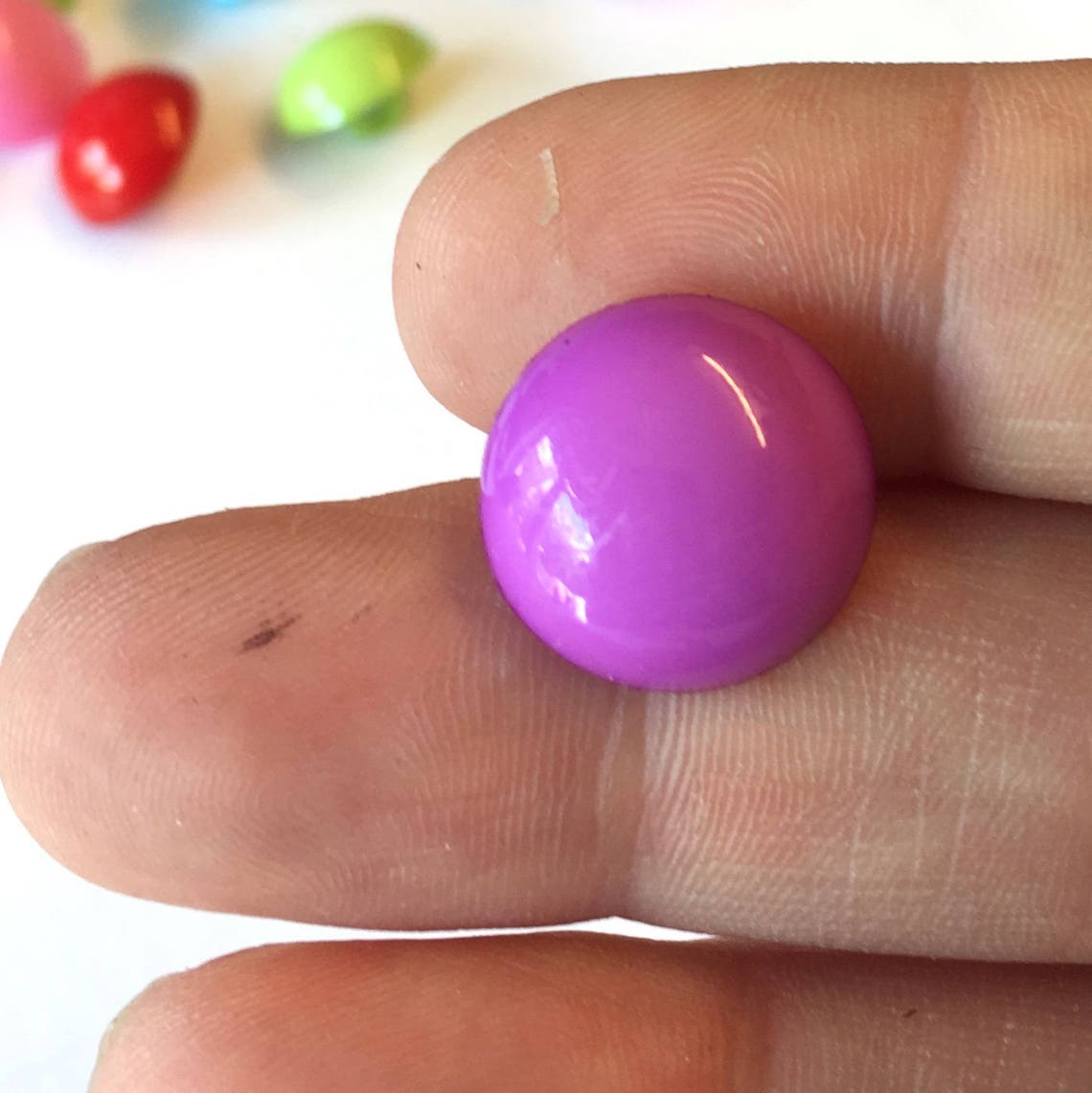 10 Bright Buttons Coloured Dome Buttons 15mm Round Buttons | Etsy