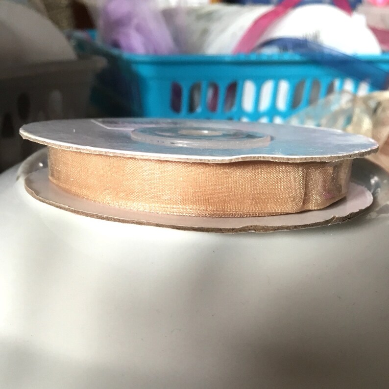 5M Gold Organza Ribbon Gold Ribbon Gold Ribbon 10mm - Etsy