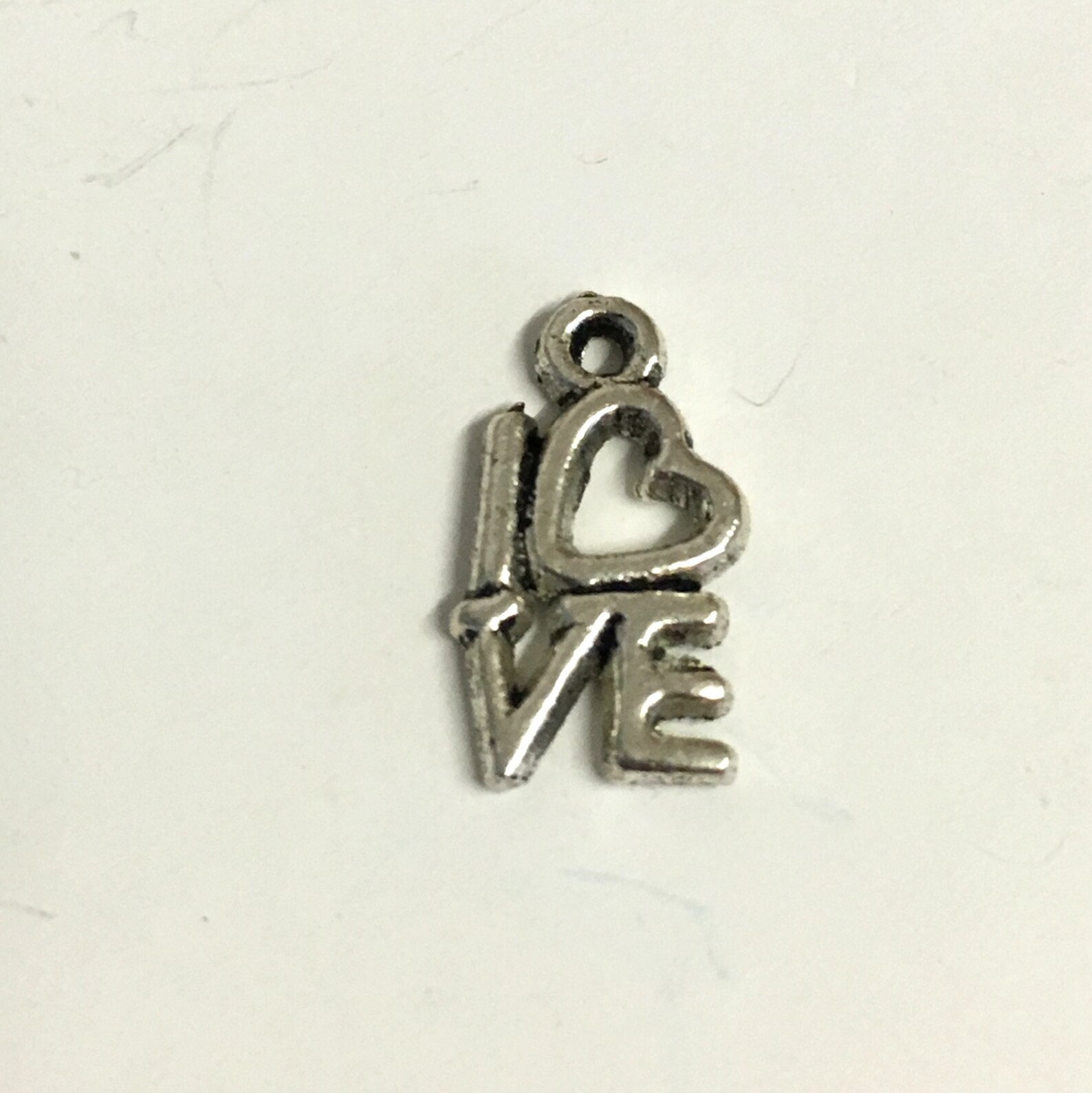 10 X Silver Metal Love Charms Silver Love Charms Love - Etsy UK