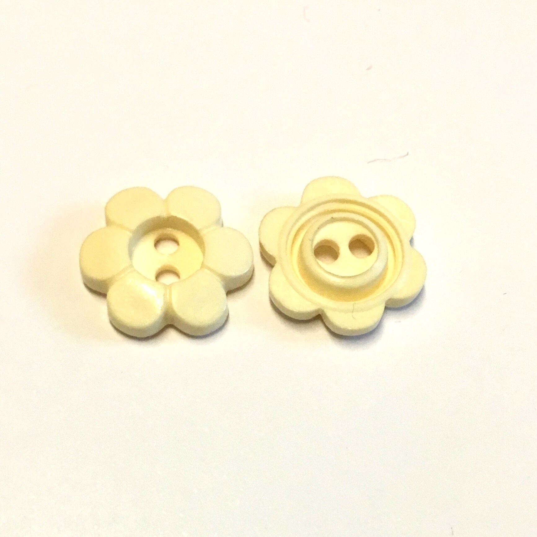 10 Cream Flower Buttons Cream Buttons Cream Floral Buttons - Etsy