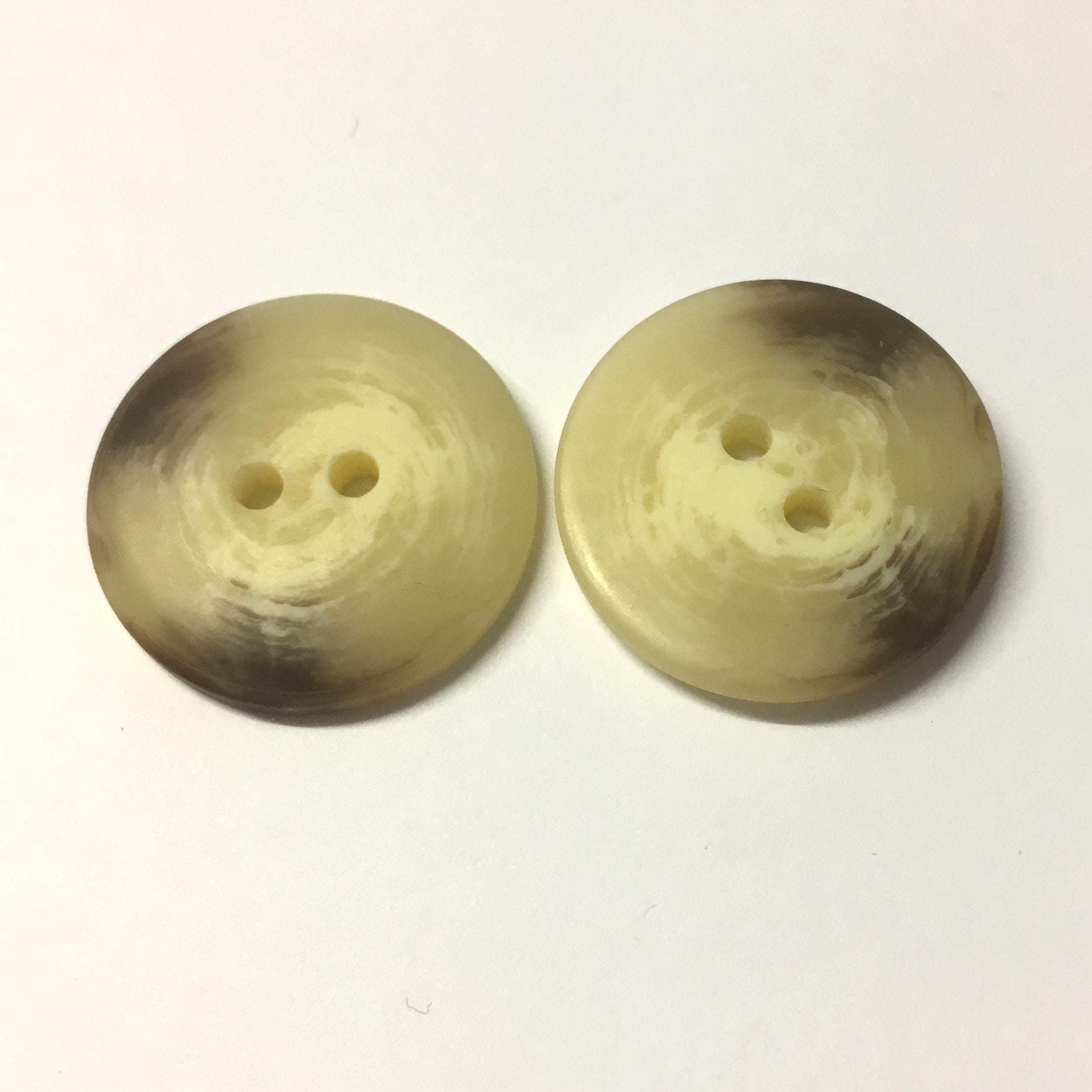 10 cream and brown aran buttons aran knit buttons | Etsy