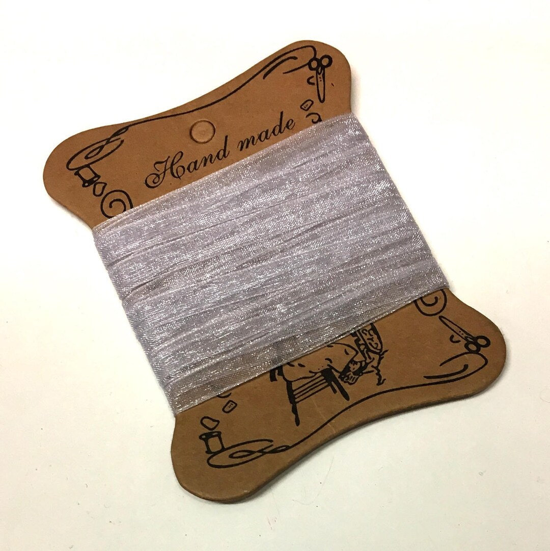 Silver Organza Ribbon: 10mm Sheer Craft Ribbon, 5M - Etsy