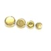 10 X Shiny Gold Metallic Buttons, Gold Plastic Buttons, Metalised ...