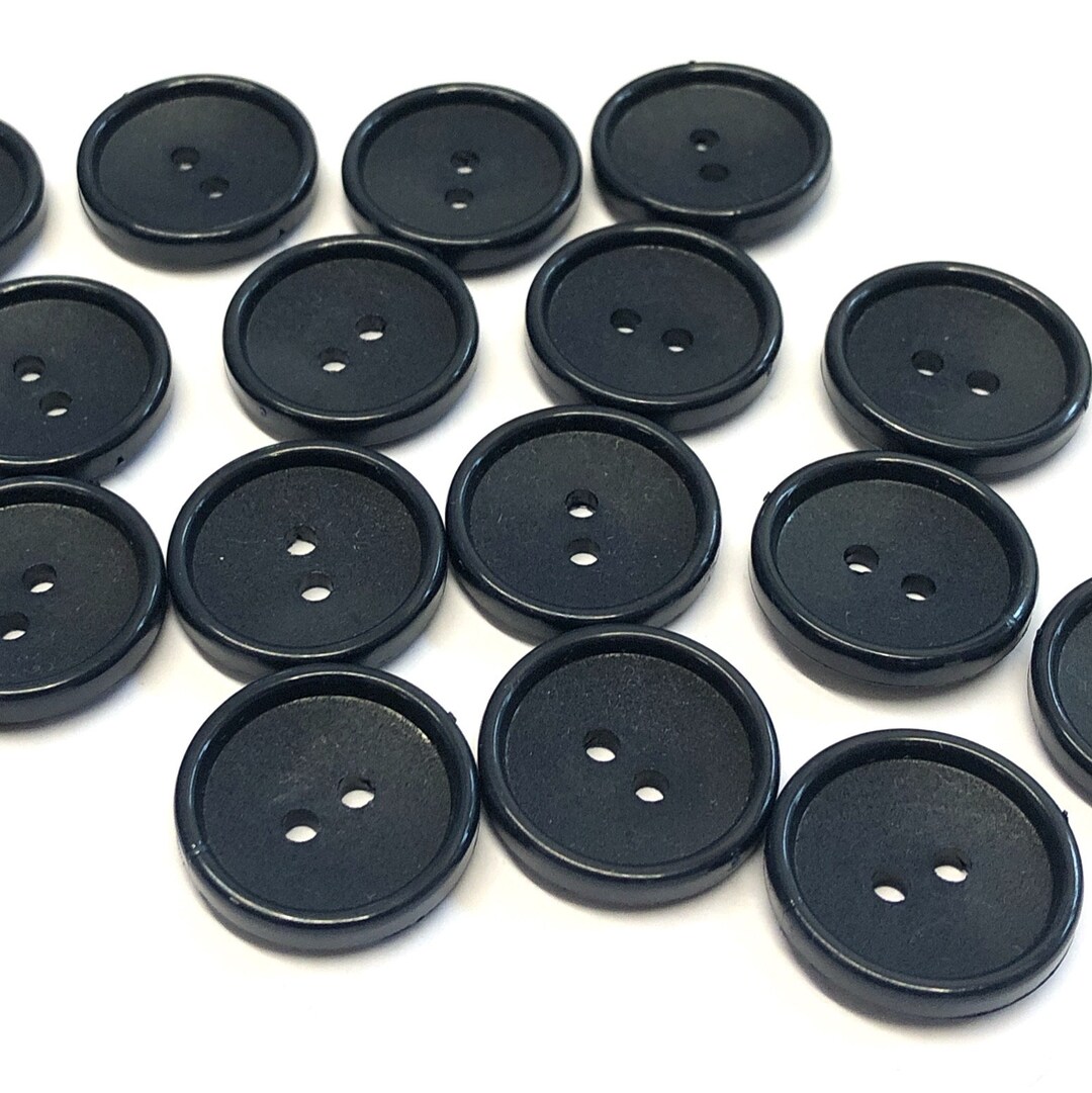 10pcs Navy Plastic Buttons: 19mm Round Dark Blue Sweater Buttons - Etsy