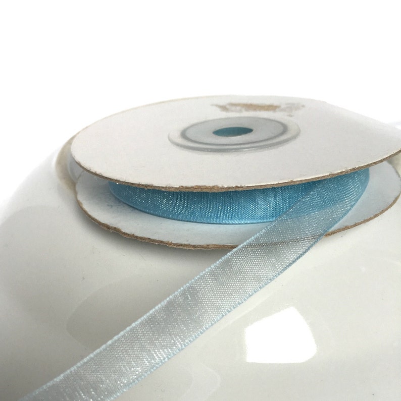 5M Blue Organza Ribbon Light Blue Ribbon Blue Ribbon 10mm - Etsy
